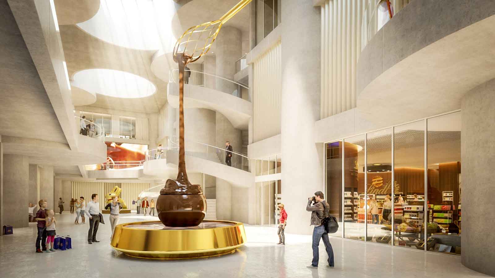 La Lindt apre a Zurigo il più grande museo del cioccolato di tutta la ...
